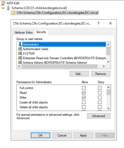 Active Directory Schema Modification